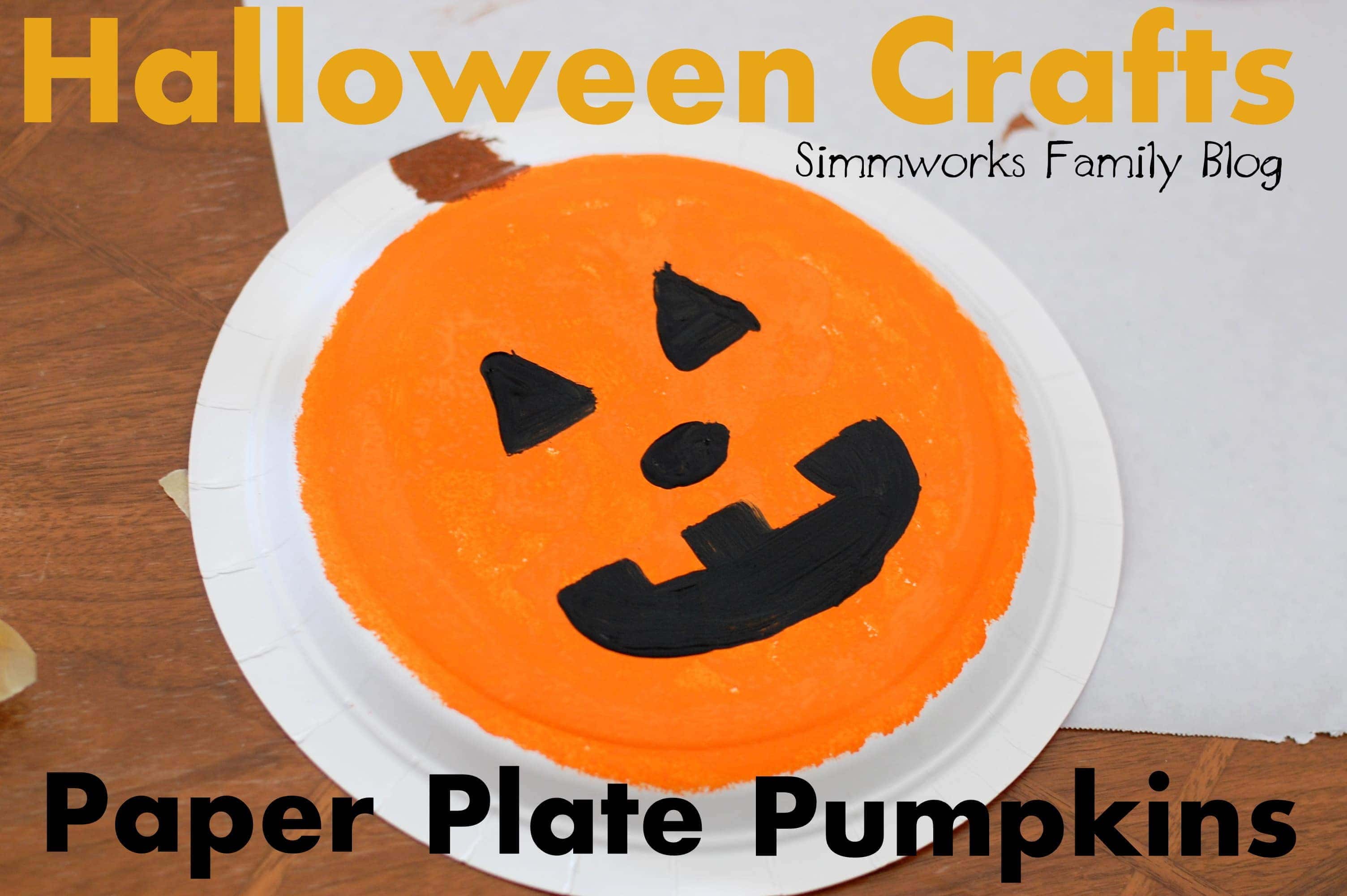 Paper Plate Pumpkin Craft