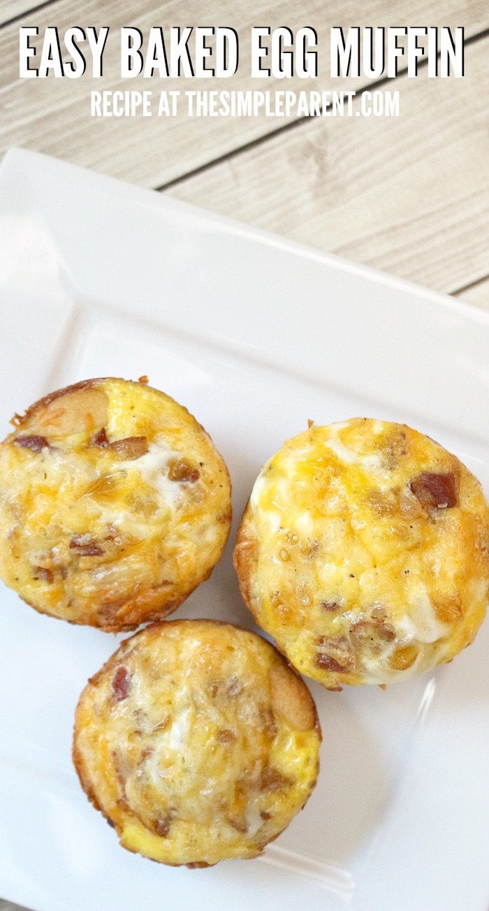 Baked Egg Muffin Tin Recipe To Make Mornings A Breeze The Simple Parent Baked Egg Muffin Tin Recipe To Make Mornings A Breeze The Simple Parent