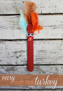 Get Crafty this Thanksgiving with an Easy Craft Stick Turkey Craft ...