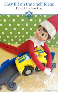 Easy Elf on the Shelf Ideas: Elf’s Got a New Car - The Simple Parent