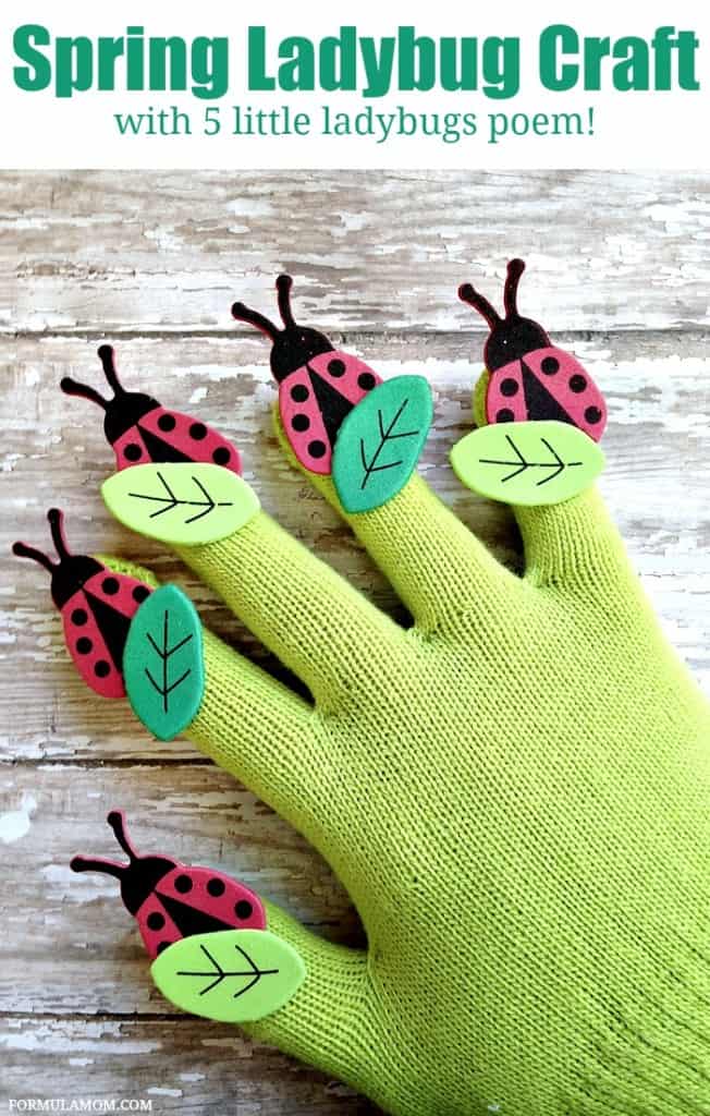 Spring Ladybug Craft for Kids (with poem!) - The Simple Parent