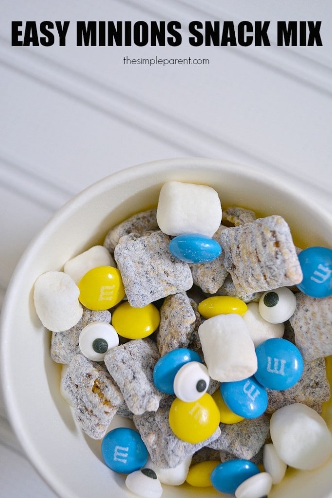 Easy Snack Mix Recipes: Minions Munch - The Simple Parent