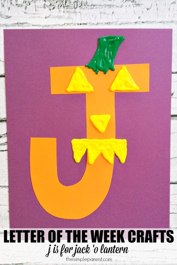 Letter of the Week Craft: Jack is for Jack-O-Lantern - The Simple Parent