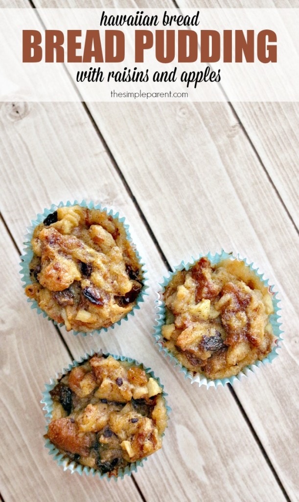 Bread Pudding Recipe with Raisins & Apples - The Simple Parent