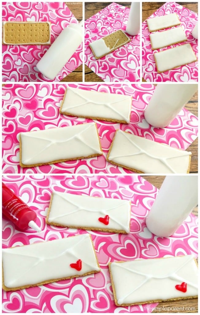 Make this Adorable Graham Cracker Valentine Snack - The Simple Parent