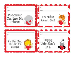 Print Your Own Jungle Animal Valentines - The Simple Parent