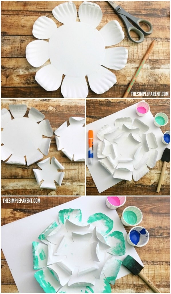 Make a Paper Plate Flower Craft and Grow Your Own Garden! - The Simple ...
