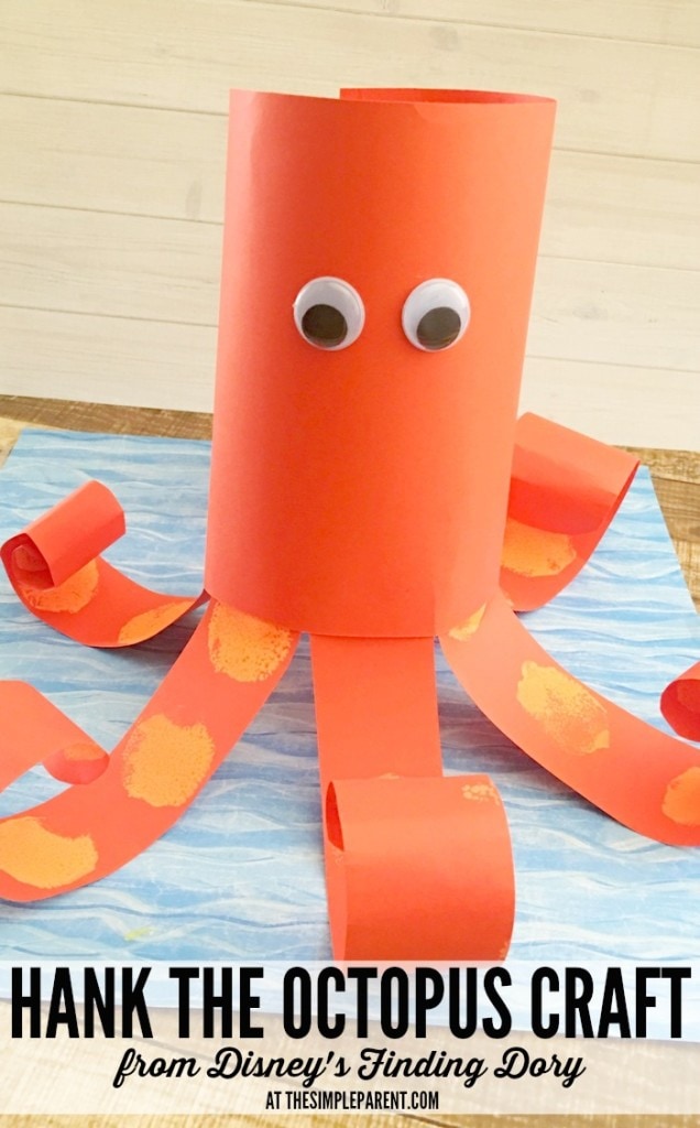 Finding Dory Hank the Octopus Craft - The Simple Parent