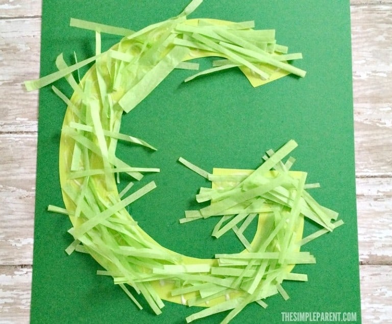 Preschool Letter G Craft: G is for Grass to Celebrate Spring! - The ...