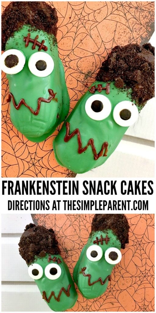 Halloween Frankenstein Cakes - The Simple Parent