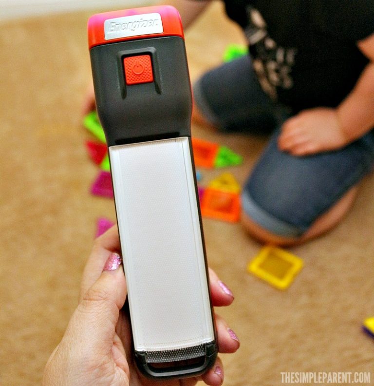STEM Preschool Activities Using Flashlights & Blocks - The Simple Parent