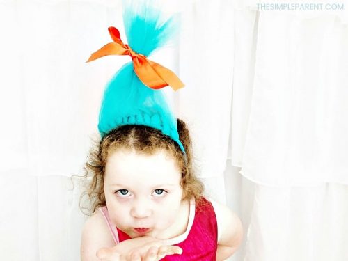 How to Make Troll Hair Headband - The Simple Parent