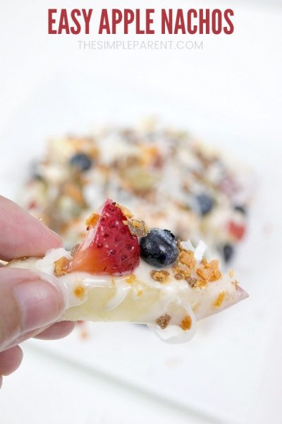 Apple Nachos Recipe Makes Snack Time Fun - The Simple Parent
