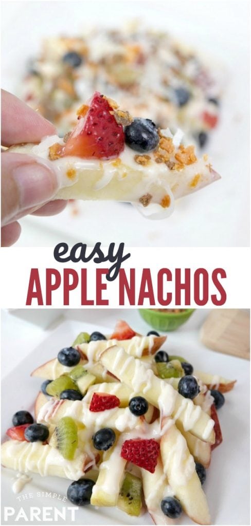 Apple Nachos Recipe Makes Snack Time Fun - The Simple Parent