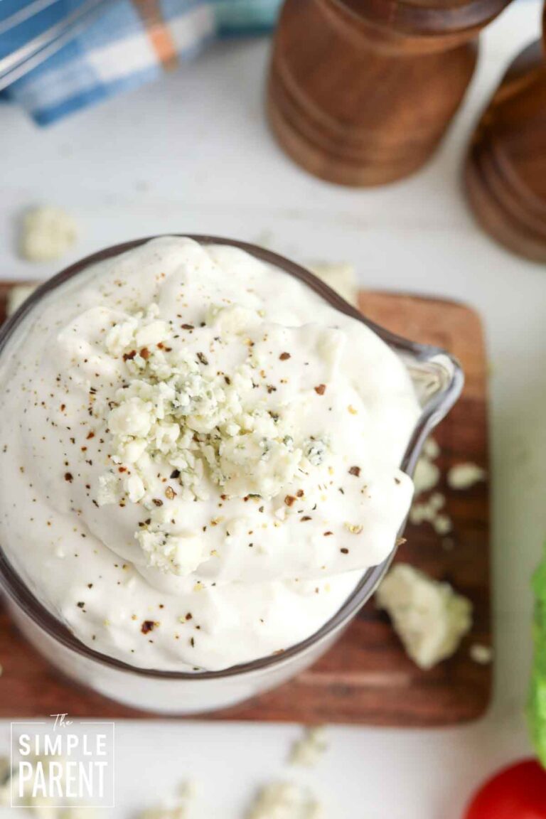 Best Homemade Blue Cheese Dressing - The Simple Parent