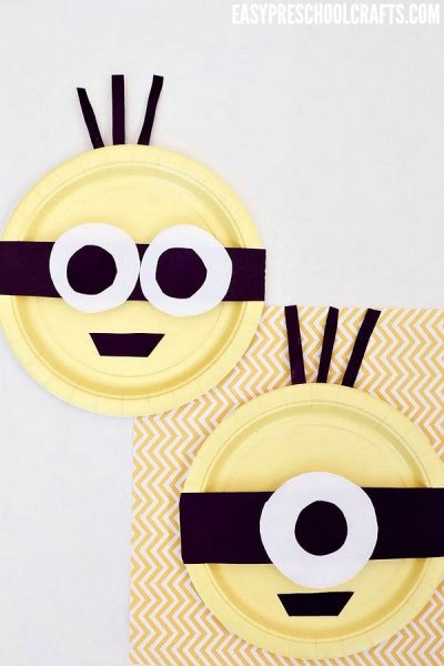 Paper Plate Minion Craft for Despicable Me Fans - The Simple Parent