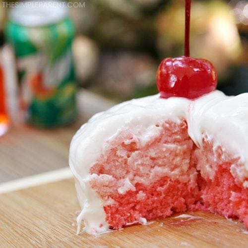 Make a Mini Shirley Temple Cake with Easy 7UP Cake Recipe! - The Simple ...