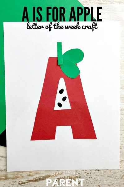 A for Apple Craft – Back to School Craft for Kids - The Simple Parent