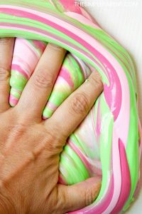How to Make Slime Without Borax (Striped Slime!) - The Simple Parent