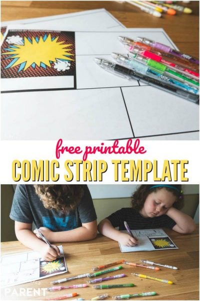 Free Printable Comic Strip Template - The Simple Parent