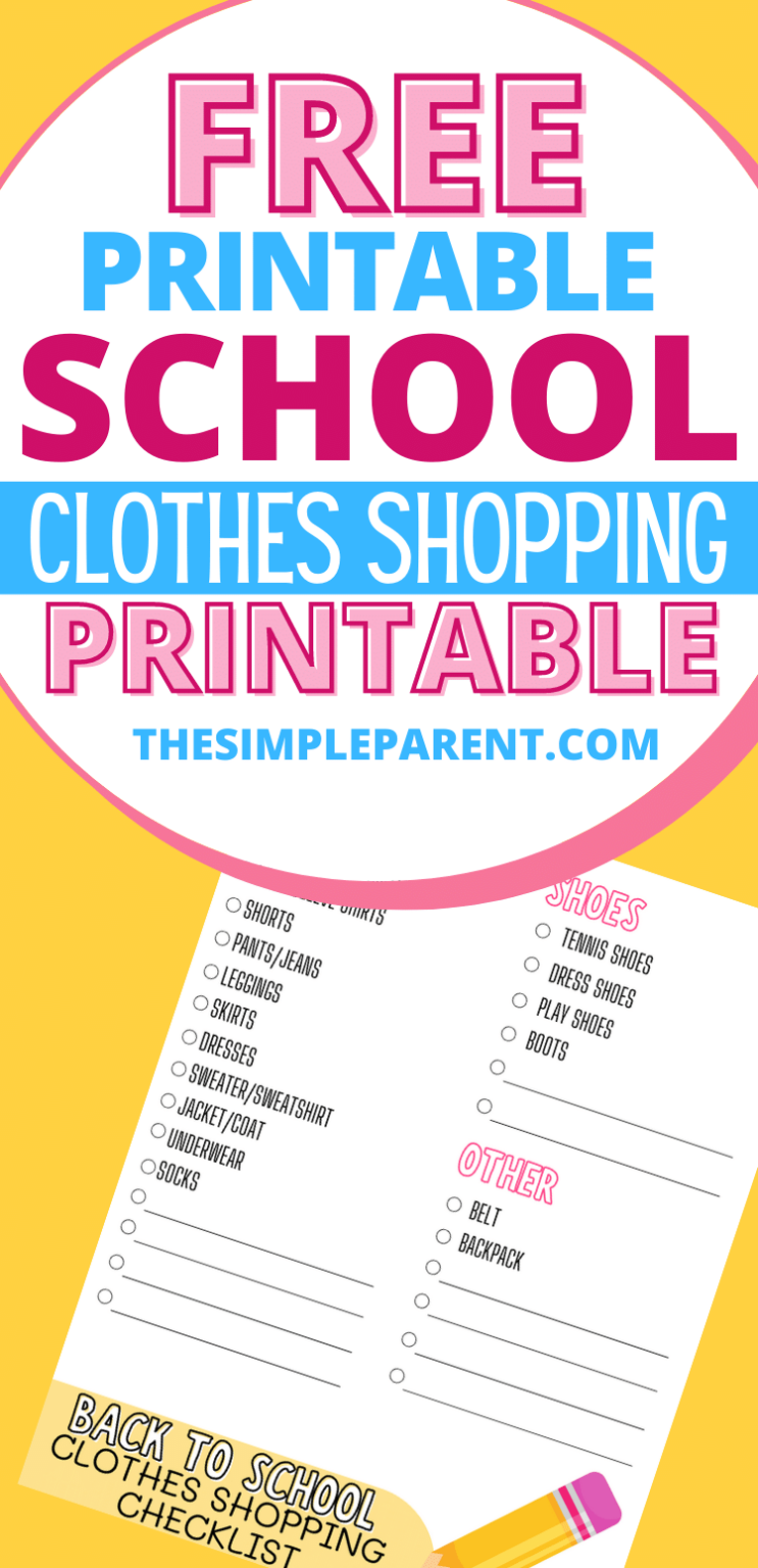 Your Back to School Clothes Shopping List is Covered! - The Simple Parent