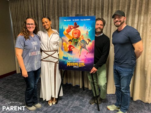 Missing Link Movie Cast Interviews with Zach Galifianakis & Zoe Saldana ...