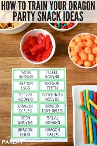 Celebrating with How To Train Your Dragon Party Snacks (Free Printable ...