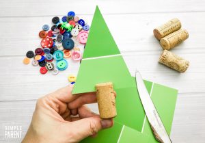 Paint Chip Christmas Tree Craft for Kids - The Simple Parent