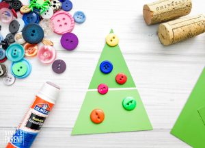 Paint Chip Christmas Tree Craft for Kids - The Simple Parent