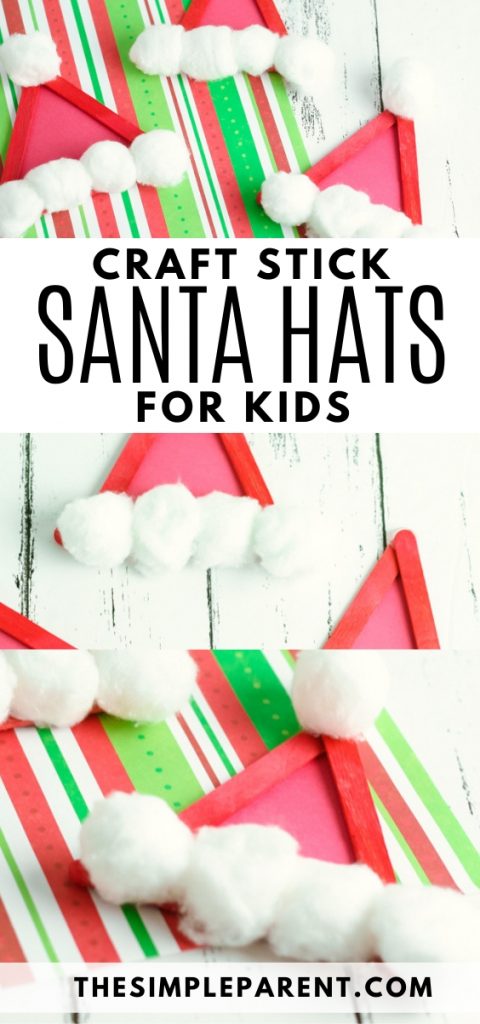How to Make a Santa Hat with Craft Sticks - The Simple Parent