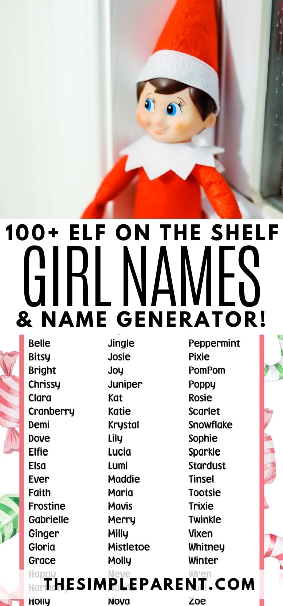100 Girl Elf On The Shelf Names in Alphabetical Order Free Printable 100 Girl Elf On The Shelf Names in Alphabetical Order Free Printable