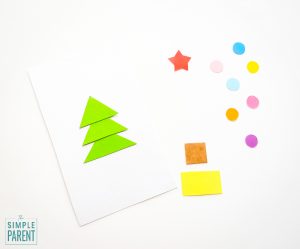 Christmas Tree Shape Craft for Kids - The Simple Parent