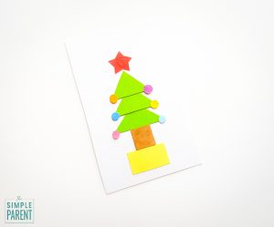 Christmas Tree Shape Craft for Kids - The Simple Parent