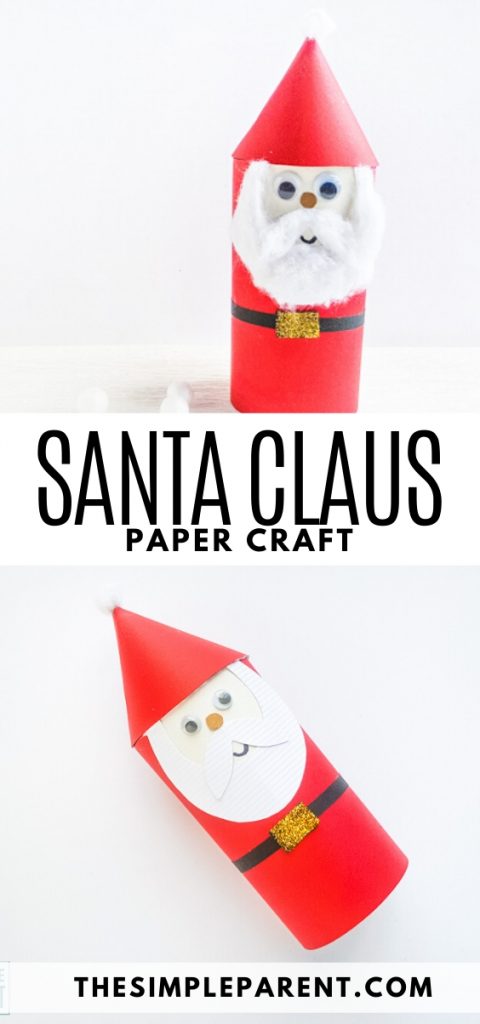 How to Make Santa Claus Out of Paper - The Simple Parent
