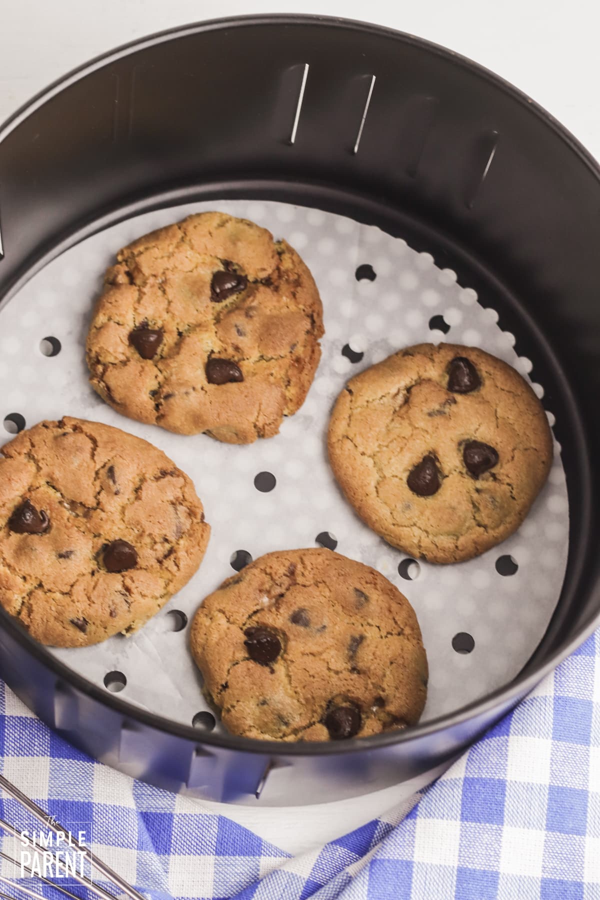 Air Fryer Cookies aka BEST Chocolate Chip Cookies Ever!