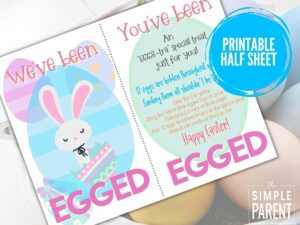 You’ve Been Egged Printable Sign - The Simple Parent