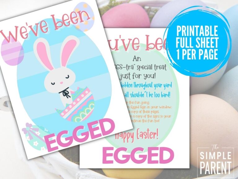 You’ve Been Egged Printable Sign - The Simple Parent