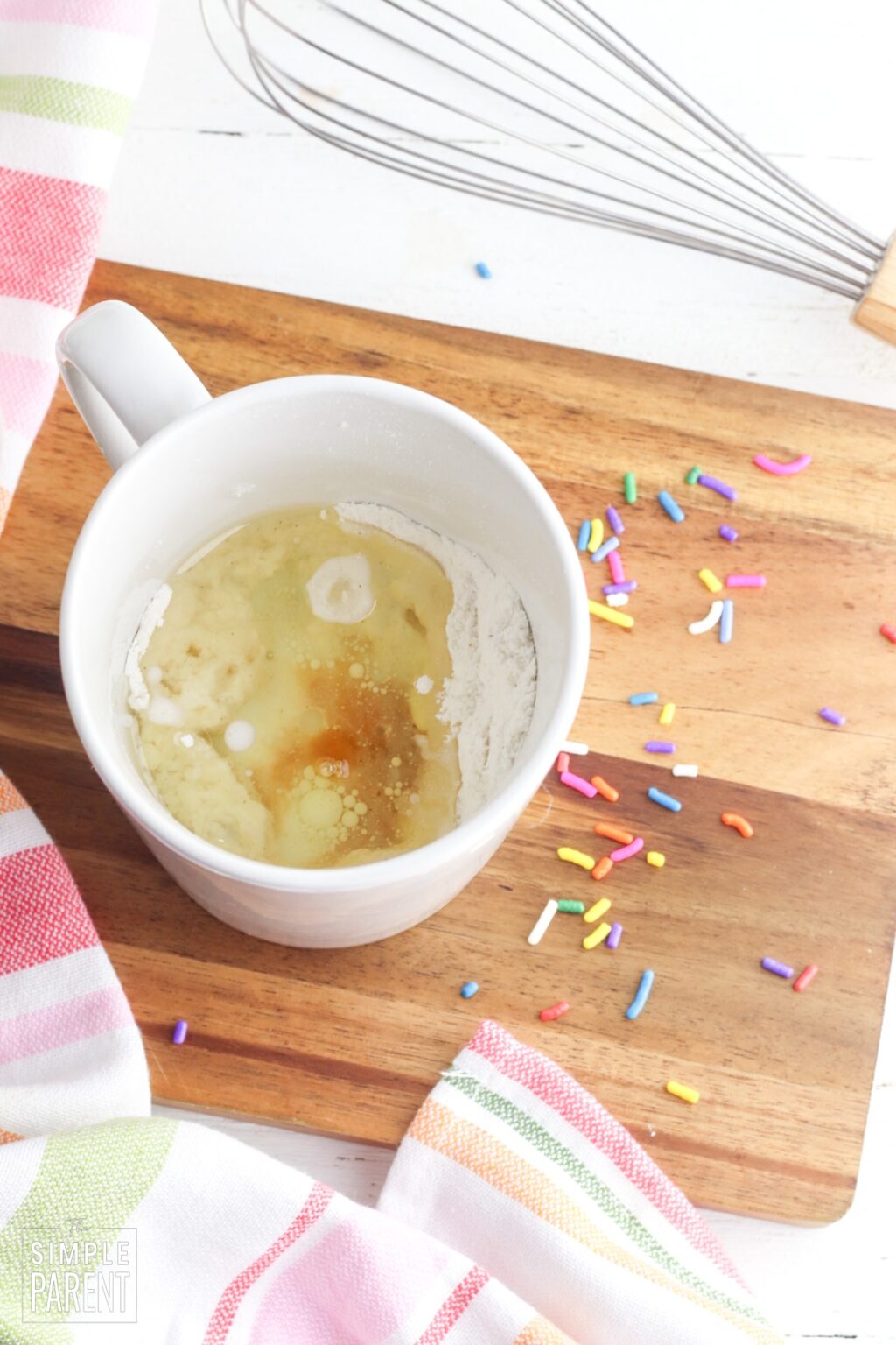 Vanilla Mug Cake - The Simple Parent