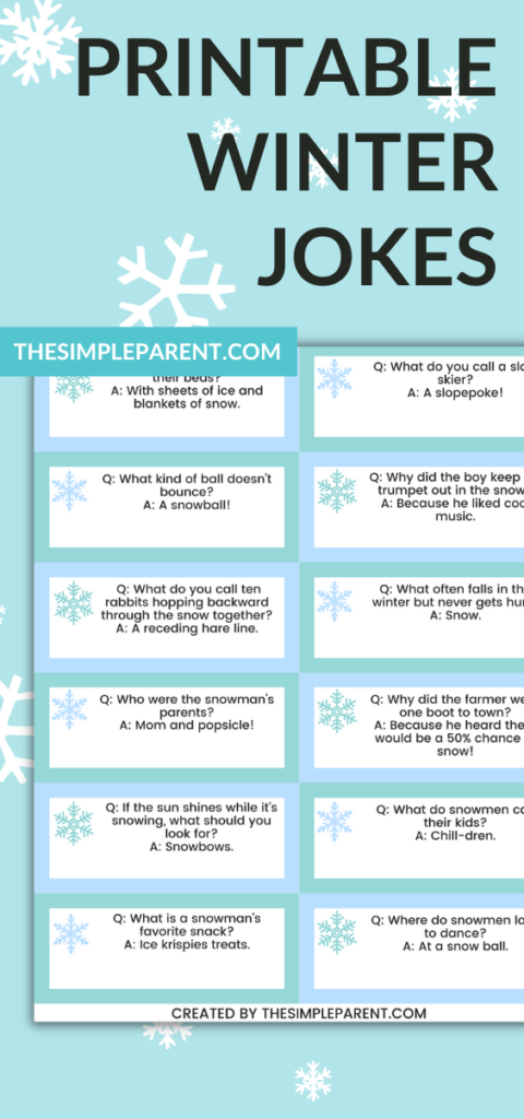 Winter Jokes for Kids - The Simple Parent