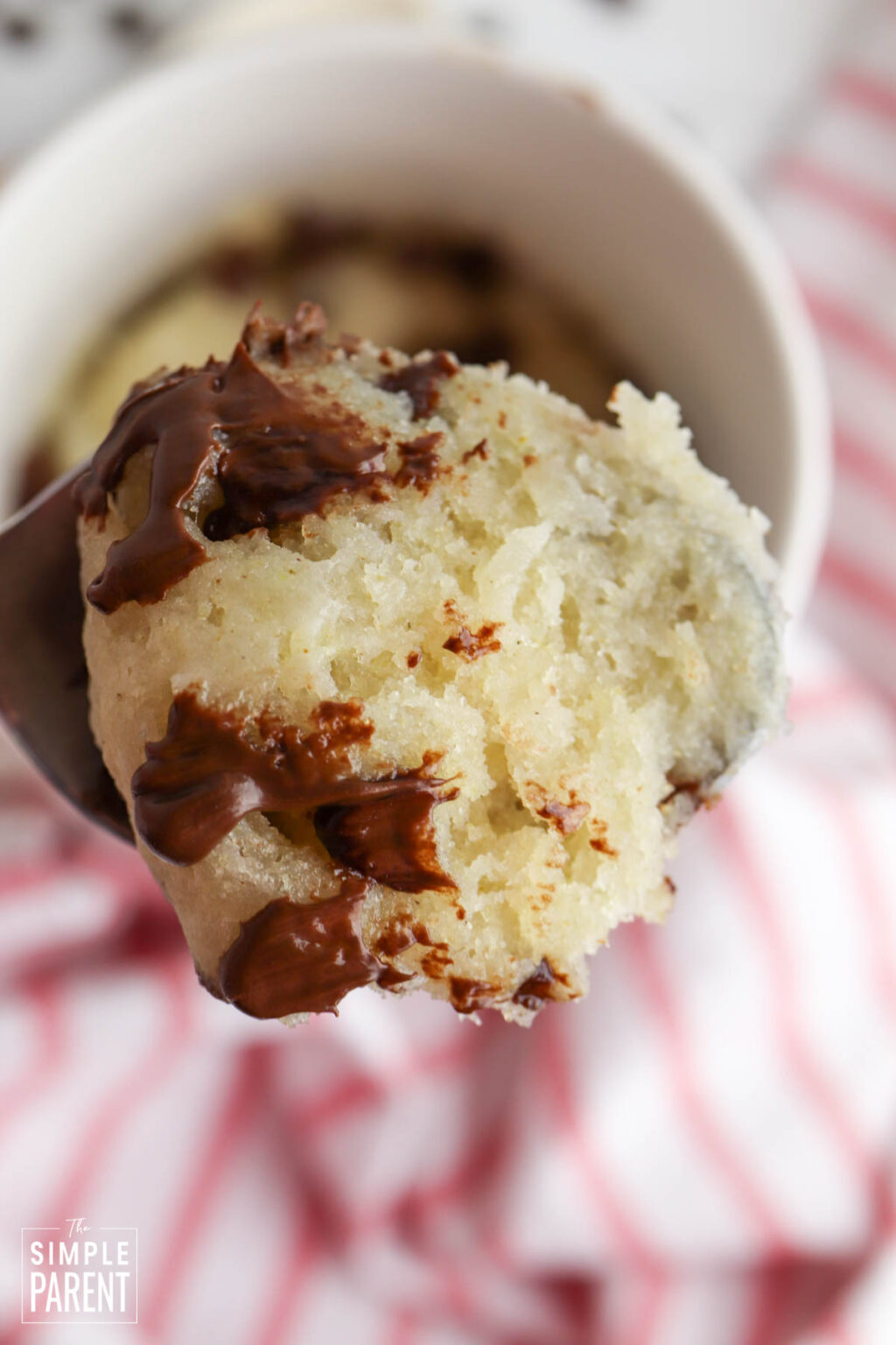 Chocolate Chip Mug Cake - The Simple Parent