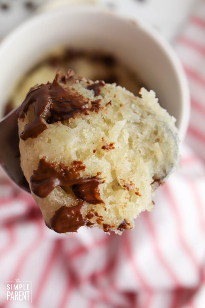 Chocolate Chip Mug Cake - The Simple Parent