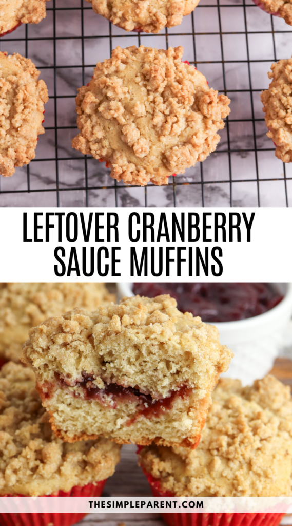 Leftover Cranberry Sauce Muffins - The Simple Parent