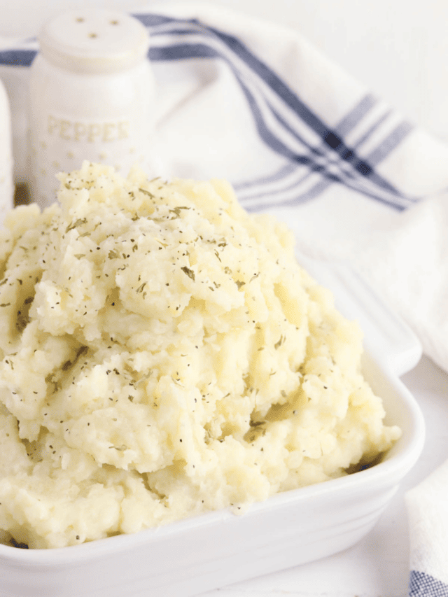 Microwave Mashed Potatoes • The Simple Parent