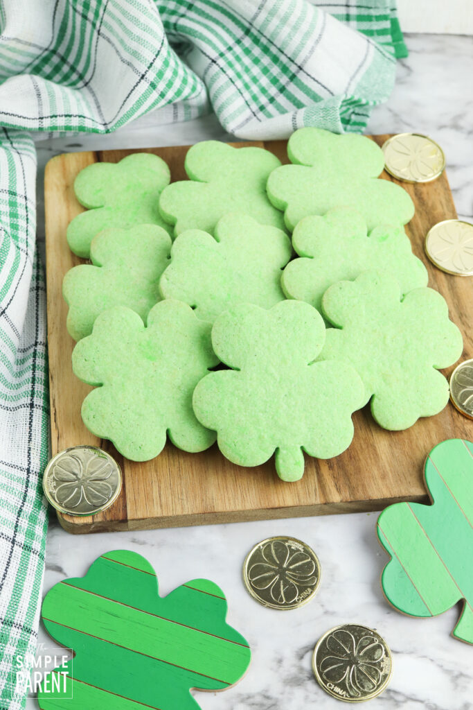 St. Patrick’s Day Shamrock Cookies - The Simple Parent