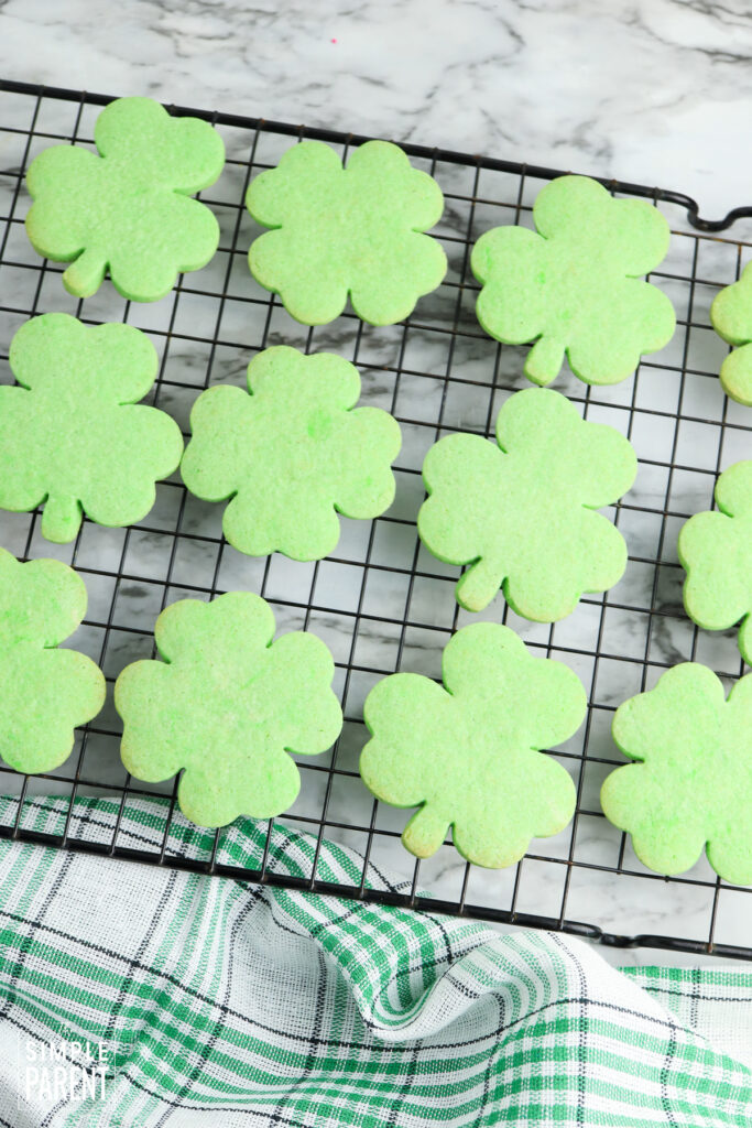 St. Patrick’s Day Shamrock Cookies - The Simple Parent