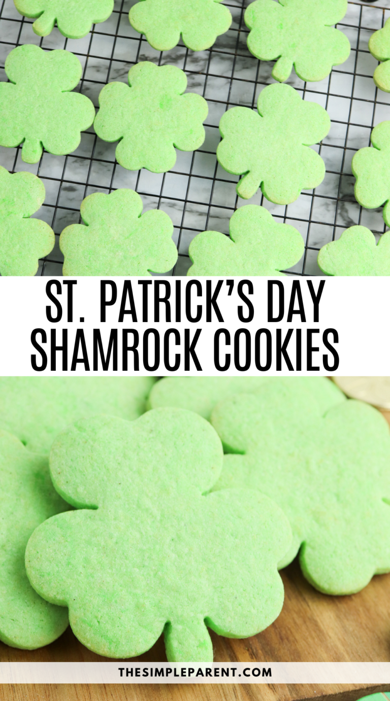 St. Patrick’s Day Shamrock Cookies - The Simple Parent