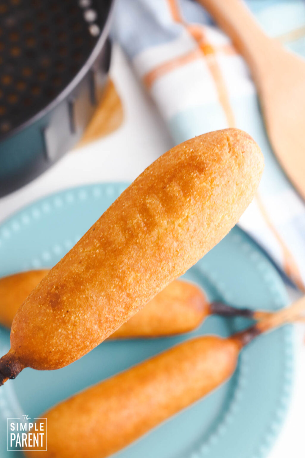 Air Fryer Corn Dogs - The Simple Parent