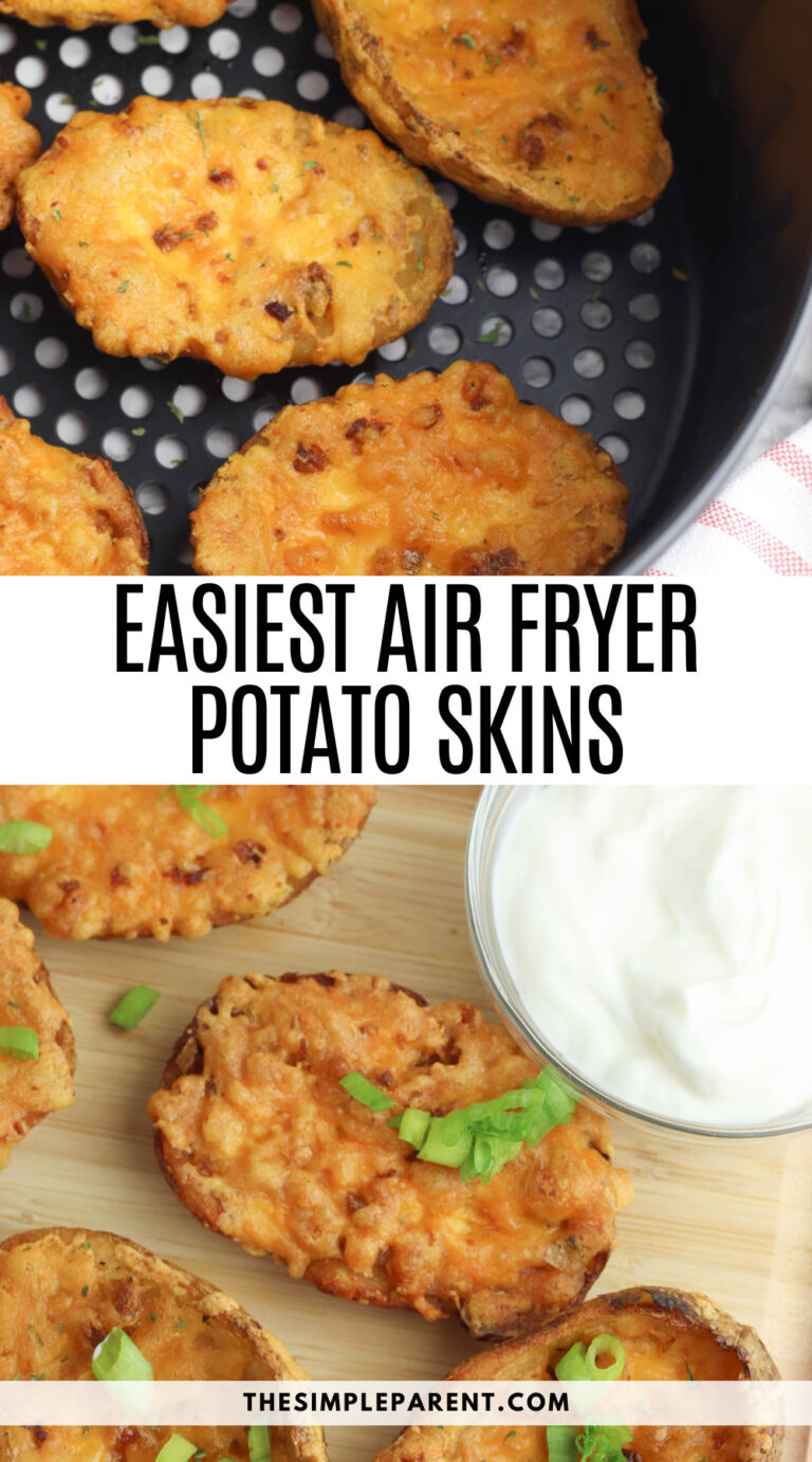 Air Fryer Frozen Potato Skins - The Simple Parent