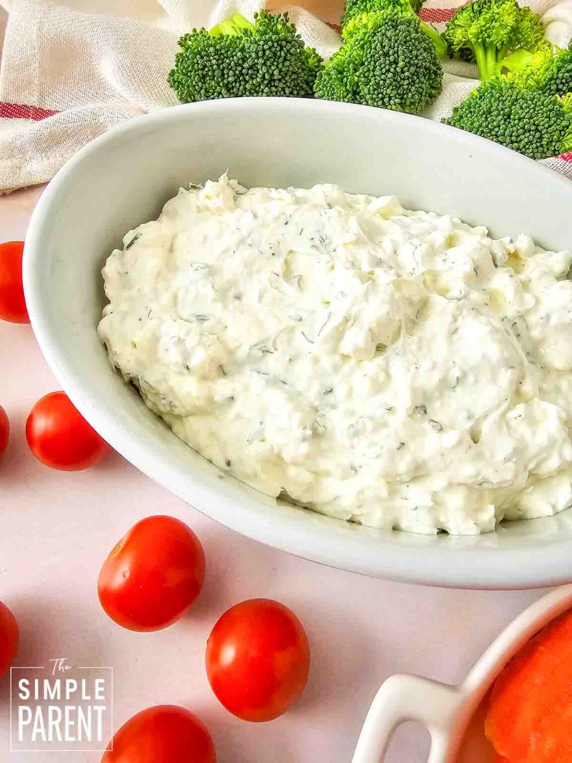 Cream Cheese Vegetable Dip - The Simple Parent