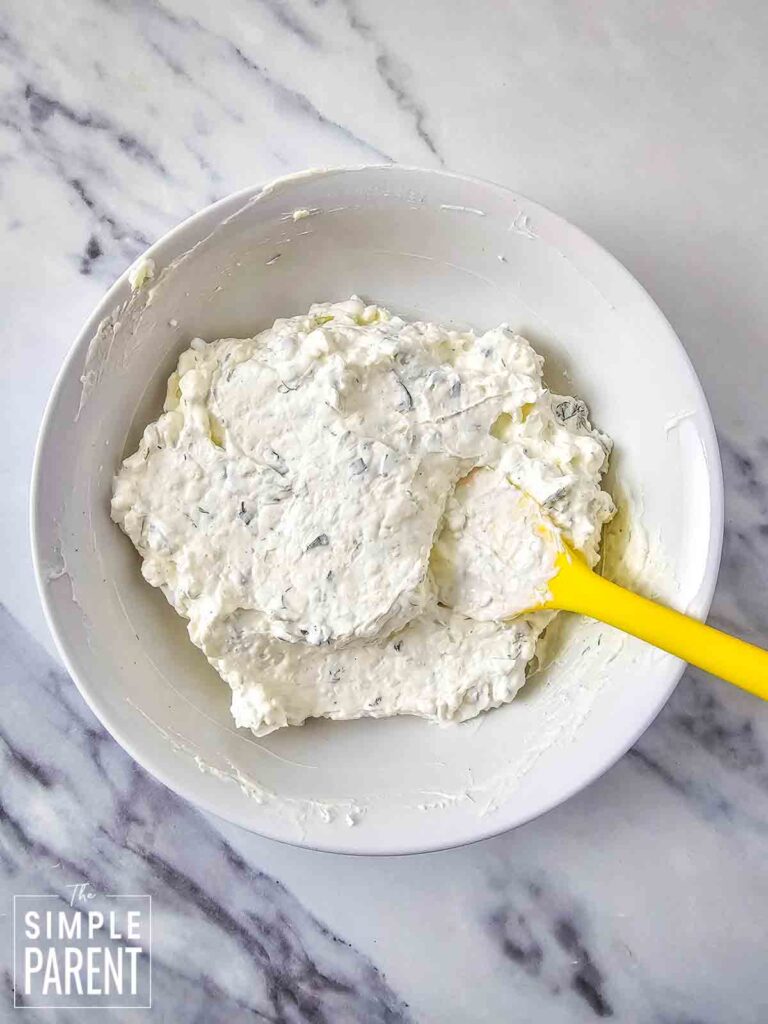 Cream Cheese Vegetable Dip - The Simple Parent